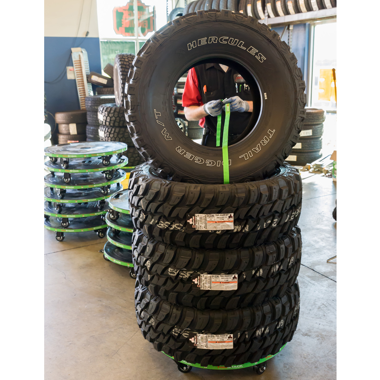 TruStack TS30EZ75S Tire Dolly, 30 Inch