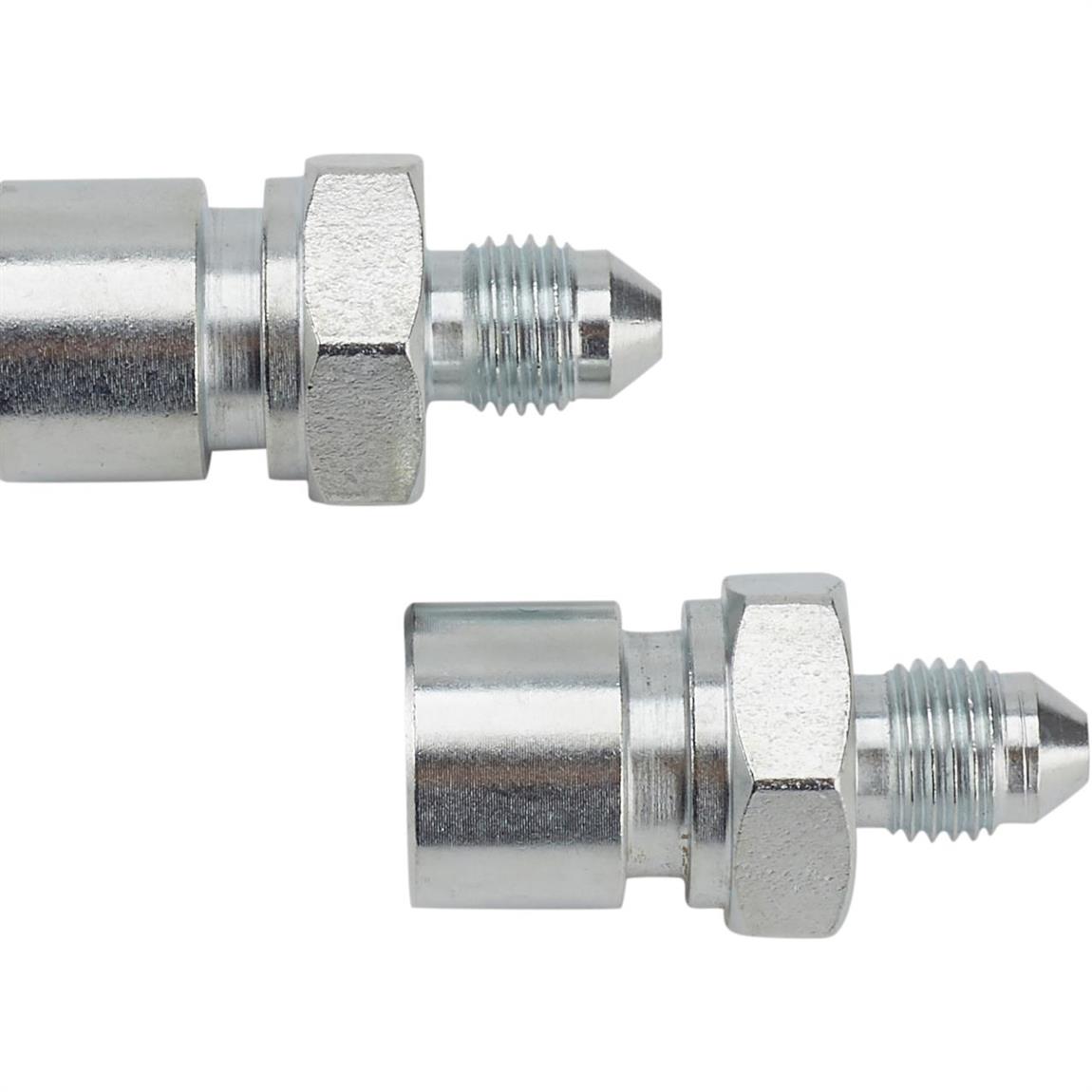 Stainless Steel Brake Hose Kit, D52 Caliper with Banjo, 12 Inch