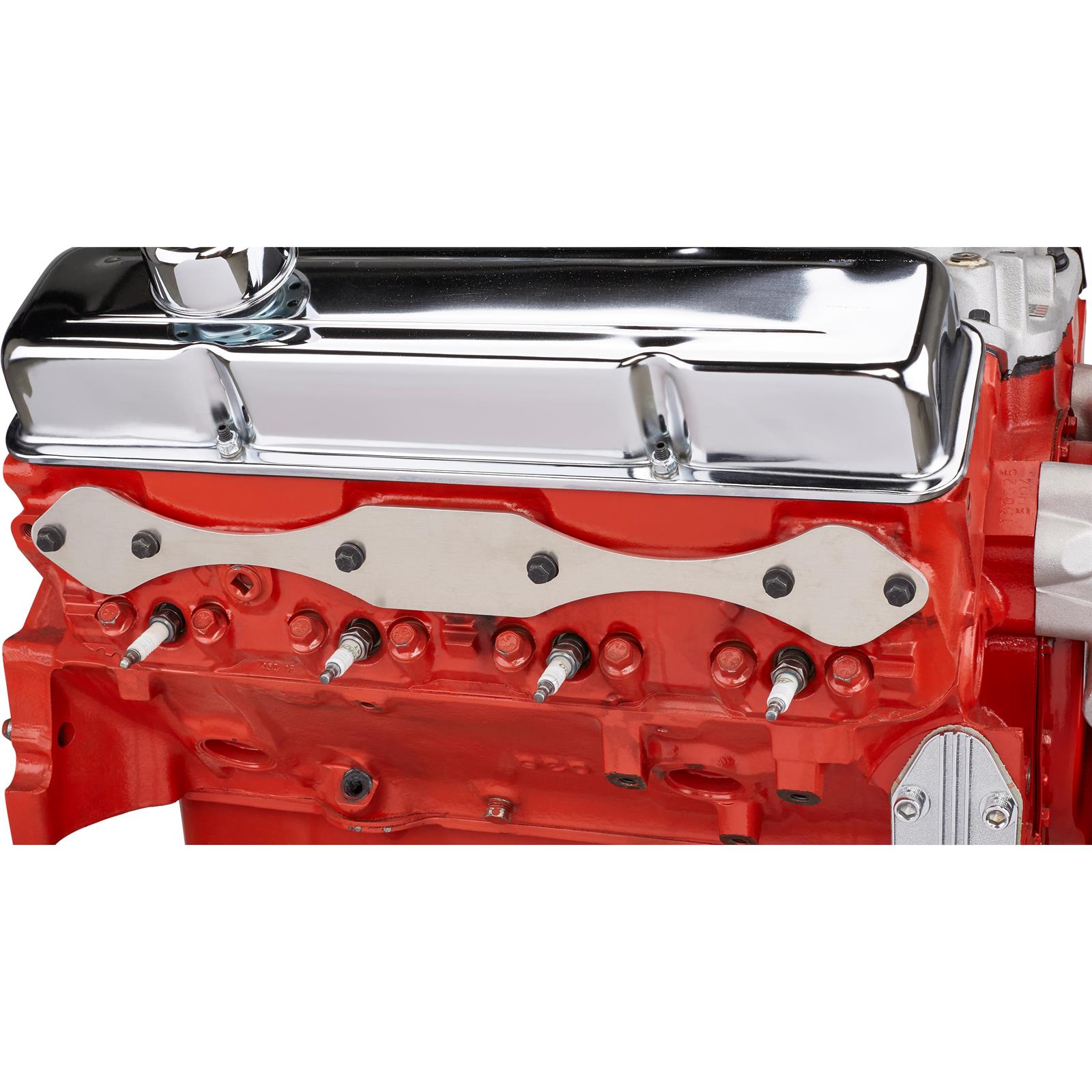 Small Block Chevy Exhaust Port Covers, Pair