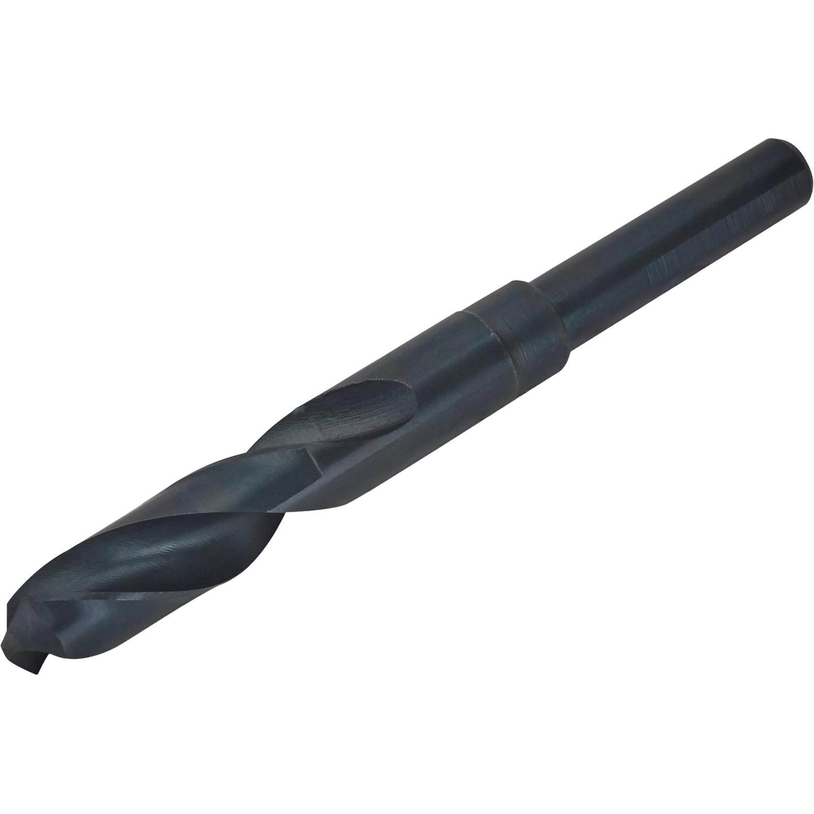21/32 Inch Drill Bit, 1/2 Inch Shank, 118 Degree, Black Oxide