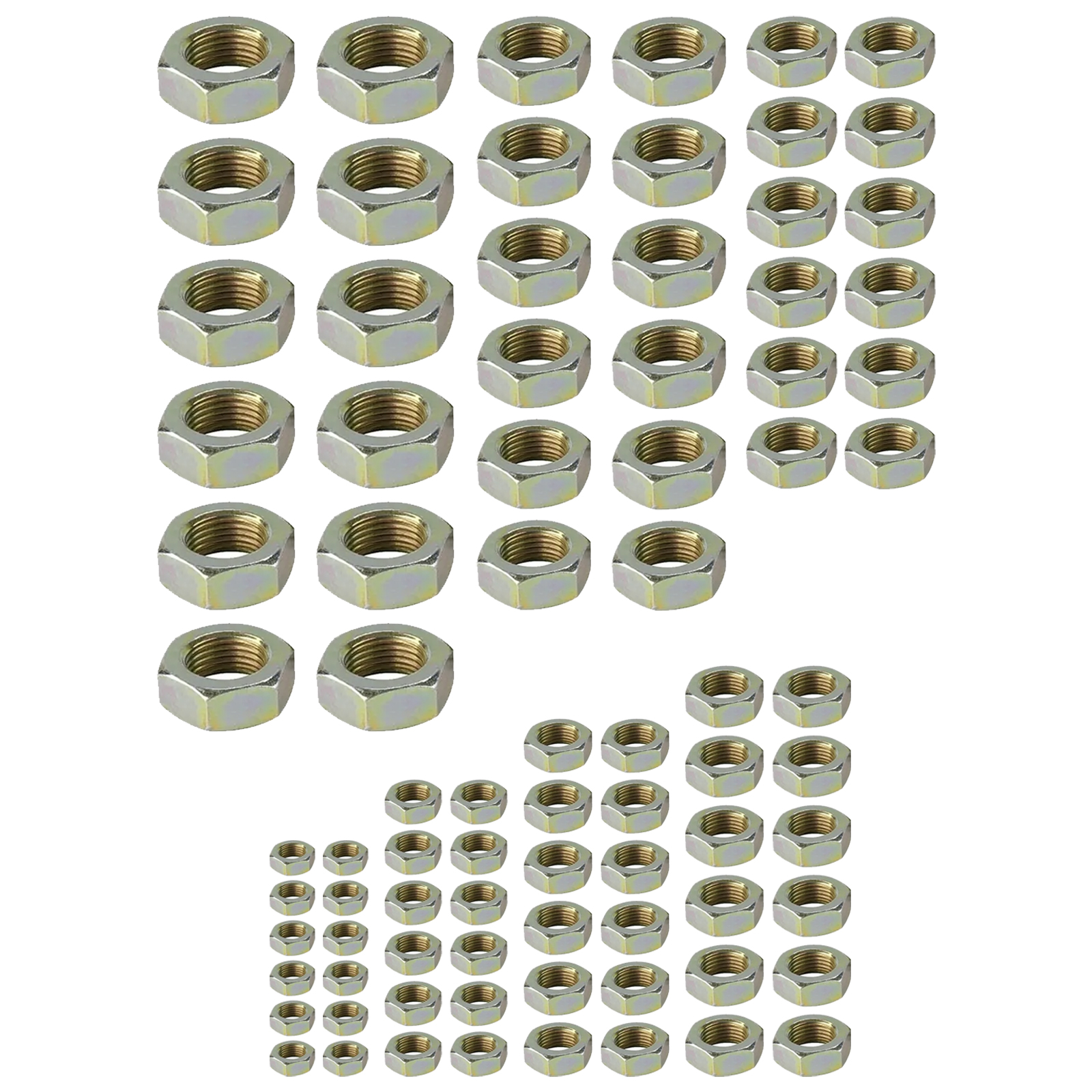 McCulloch Speedway Plain Steel Jam Nut, 11/16-18 LH & RH, 12 Pack Other ...