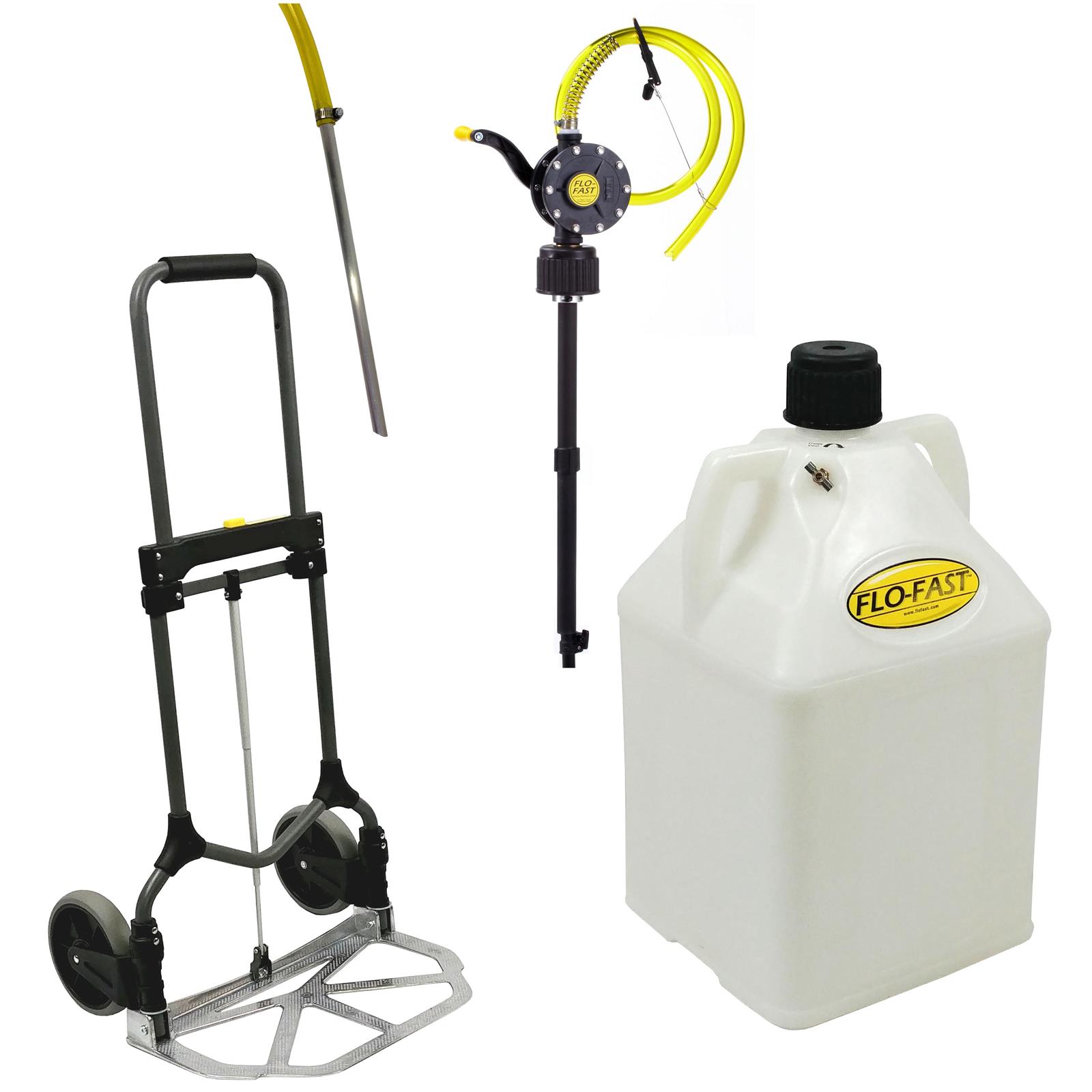 Flo-Fast 15 Gallon Pump System with Jug, Cart, and Drum Kit