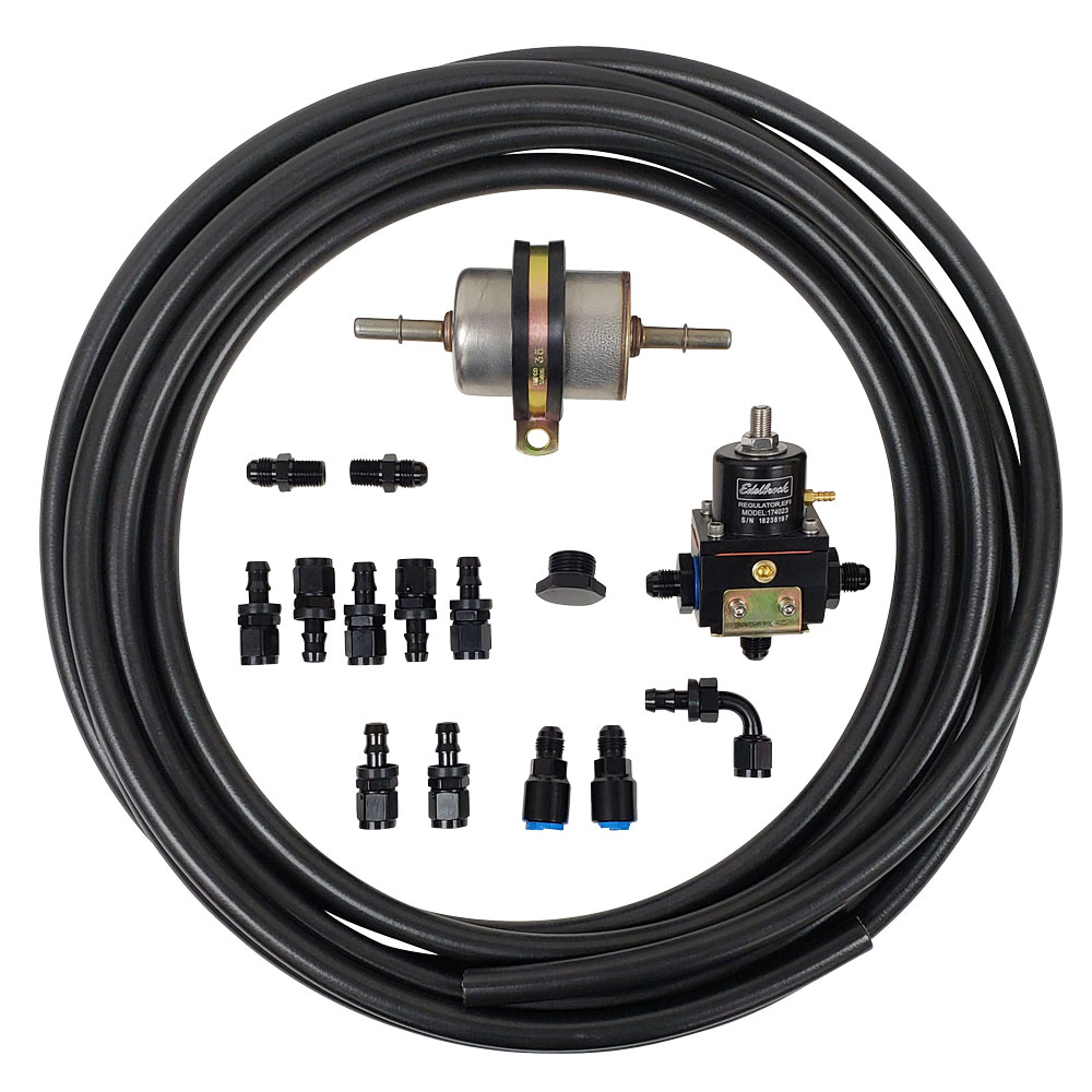 Tanks EFI-LINE-KIT EFI Fuel Line Kit, Edelbrock Bypass Regulator