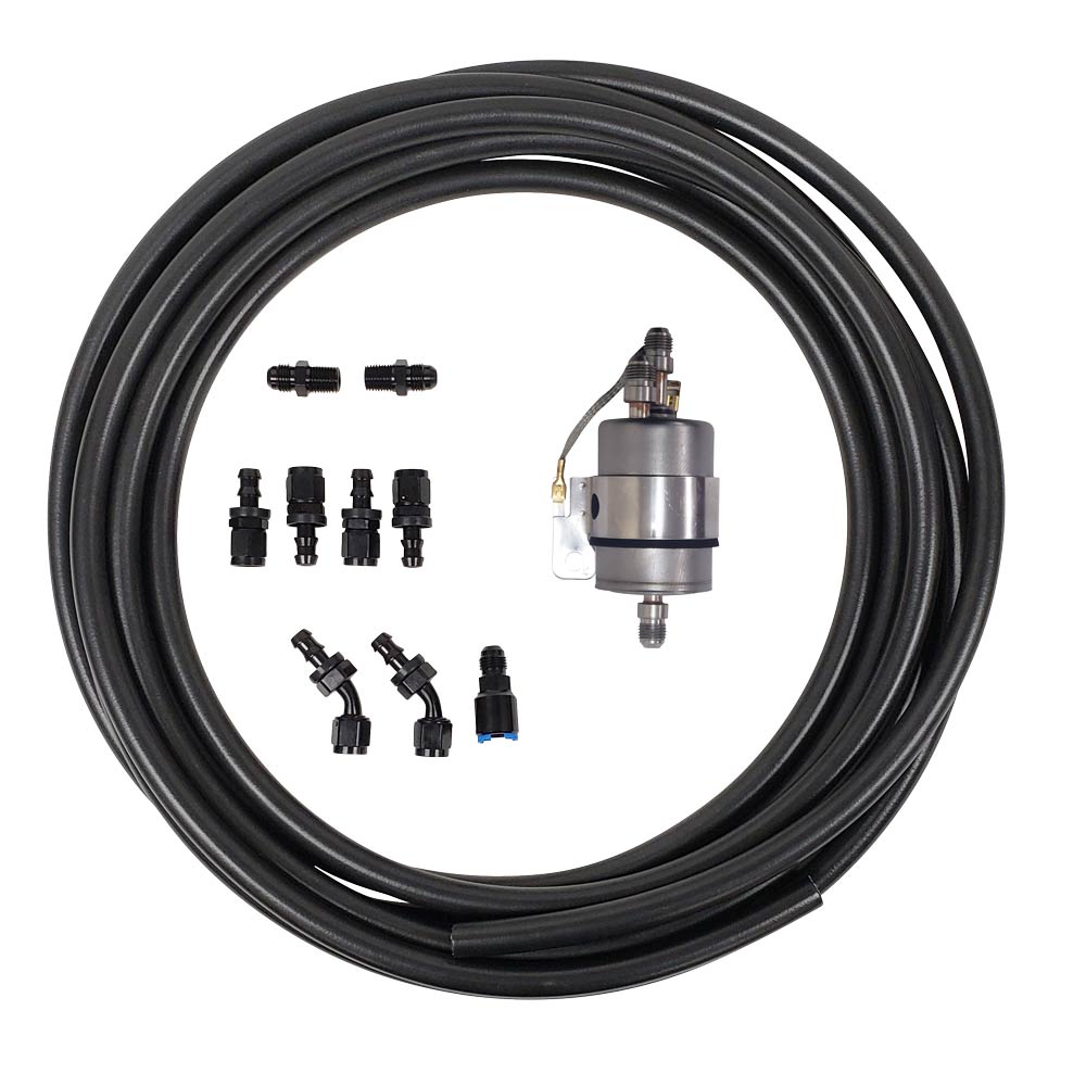 Tanks FR-LINE-KIT45 LS Engine -6AN Fuel Line/Regulator Kit 45 Deg