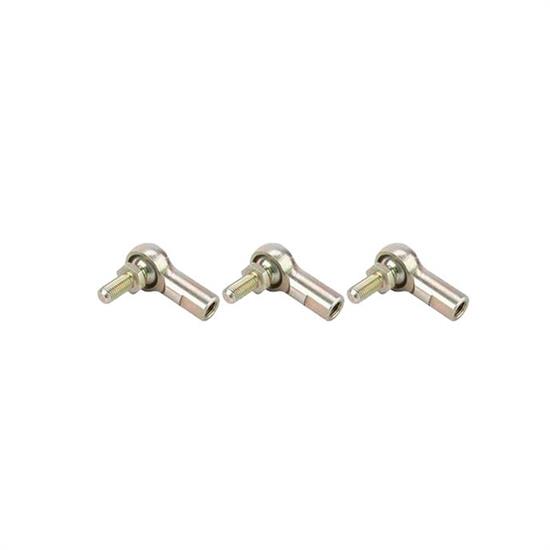 Steel 1/4 Inch RH Female Heim Joint Rod Ends with Stud, 3 Pack
