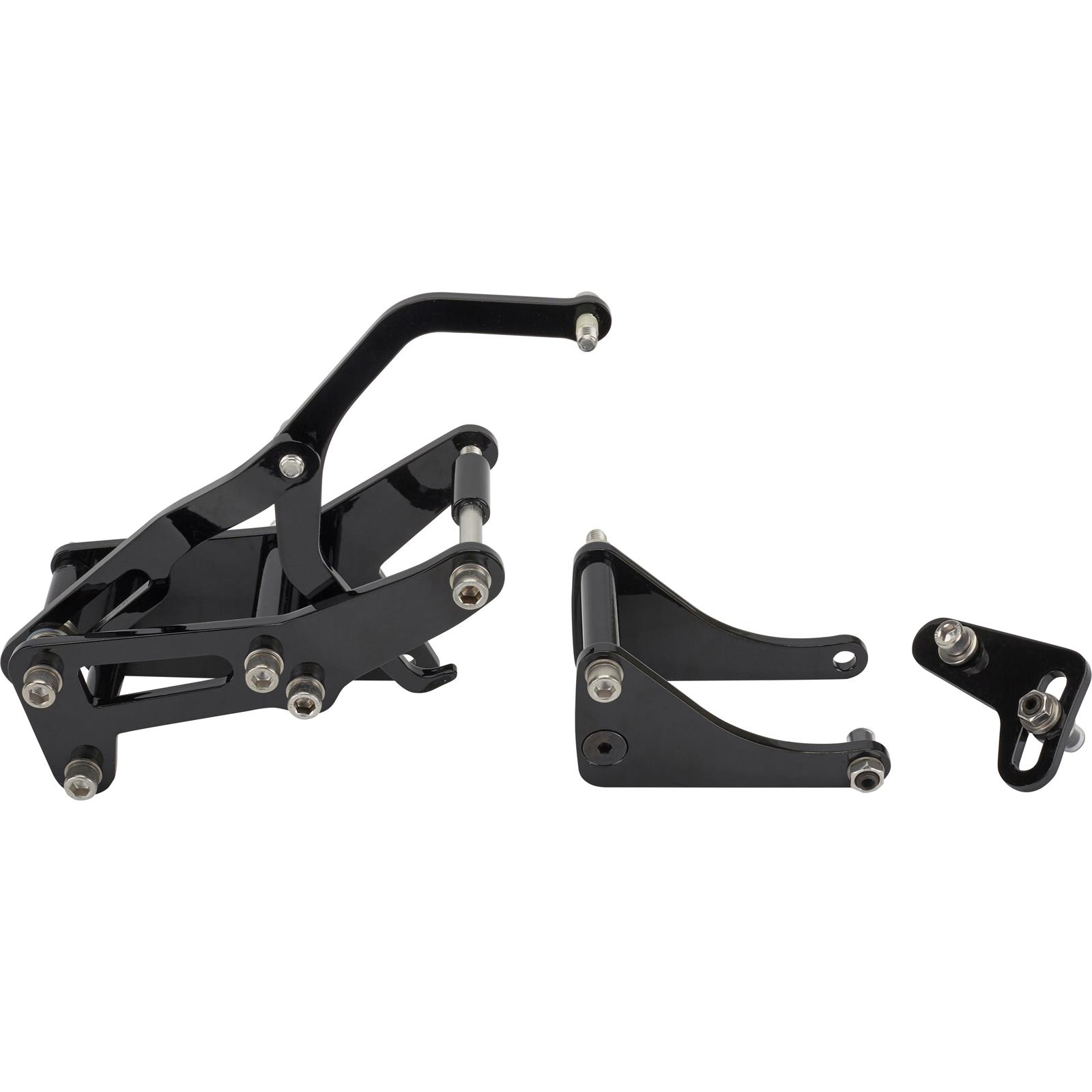 Bills Hot Rod Co. SBC P/S and Alt. Brackets, Side, Long, Black
