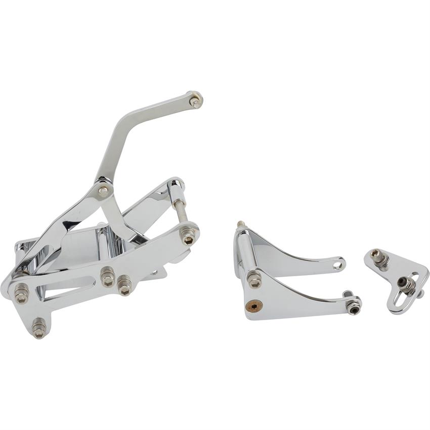 Bills Hot Rod Co. SBC P/S and Alt. Brackets, Side, Long, Chrome