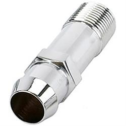 Chrome/Alum. Long Heater Hose Fitting Kit, 3/4 and 5/8 Inch Hose