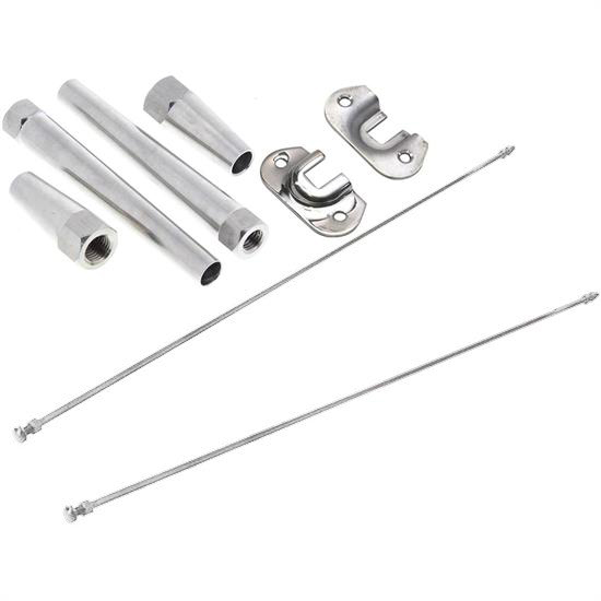 1928-31 Ford Stainless Radiator Support Rod Kit with Brackets