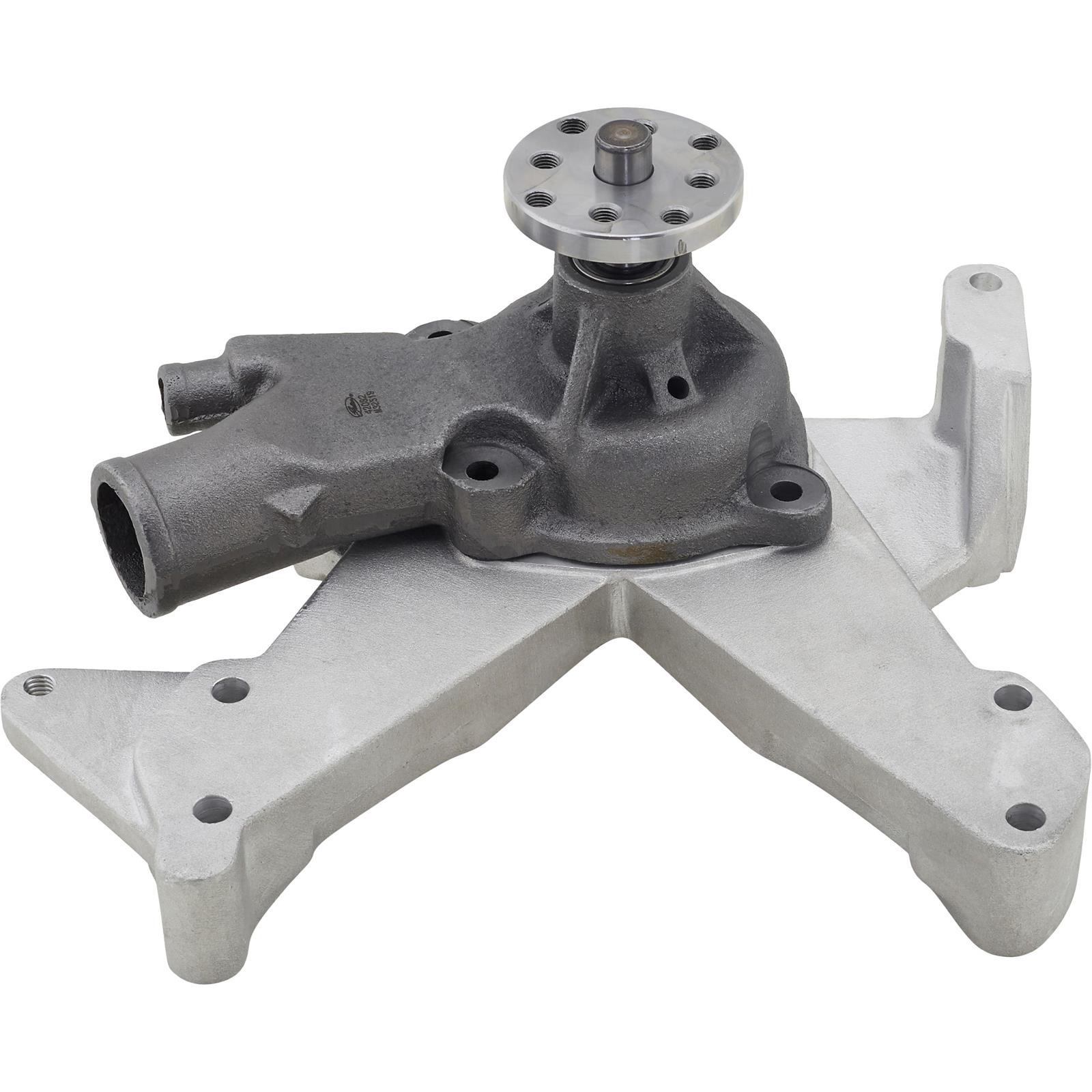 Zips SBC Water Pump Riser Manifold Kit w/ Pump for Mechanical Fan