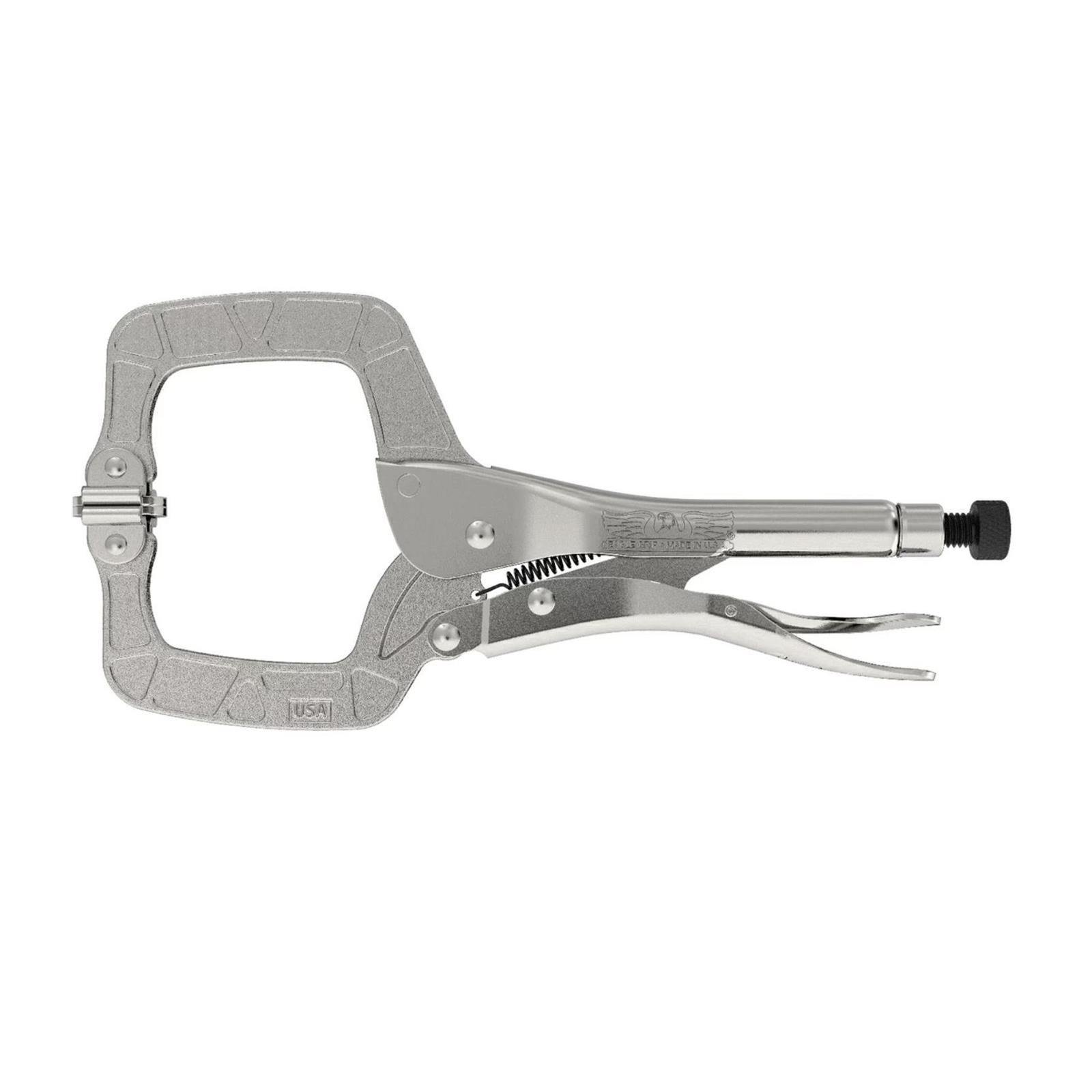 Eagle Grip LP11SP Locking C-Clamp With Swivel Pads, 11 Inch