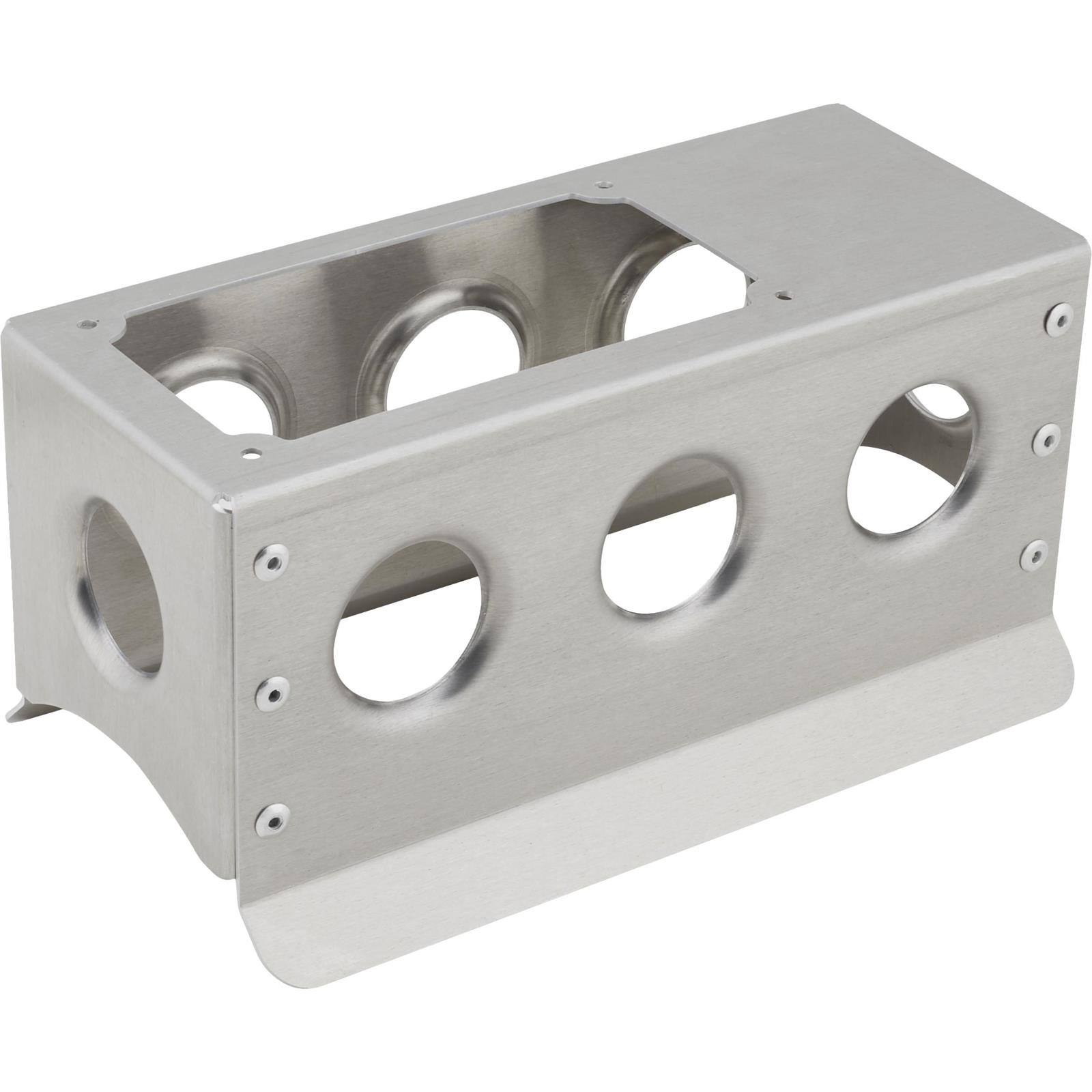 Fabricated Aluminum Race Car Center Console with Panel Cut-Out