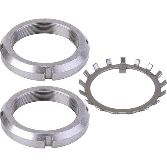 Grand National Hub Spanner Nuts w/Retaining Lock Set, Size 12