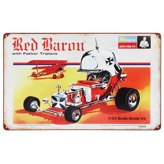 Red Baron Vintage Tin Sign
