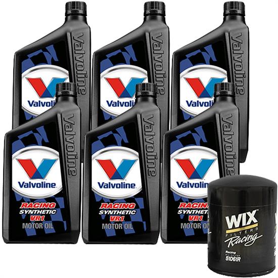 Valvoline 679083 VR1 Syn 10W30/WIX 51061R SB-Chevy Oil Change Kit