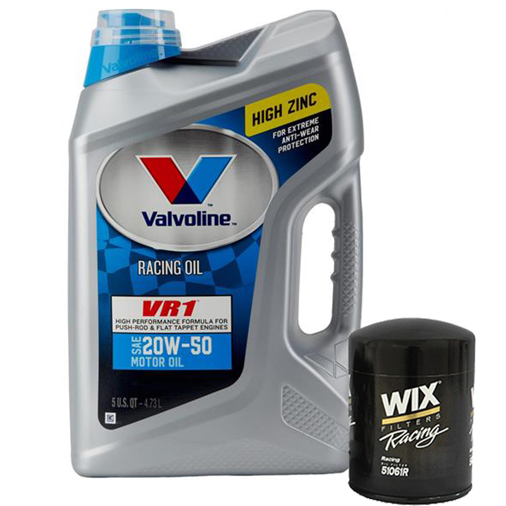 Valvoline 822347 VR1 Con 20W50/WIX 51061R SB-Chevy Oil Change Kit