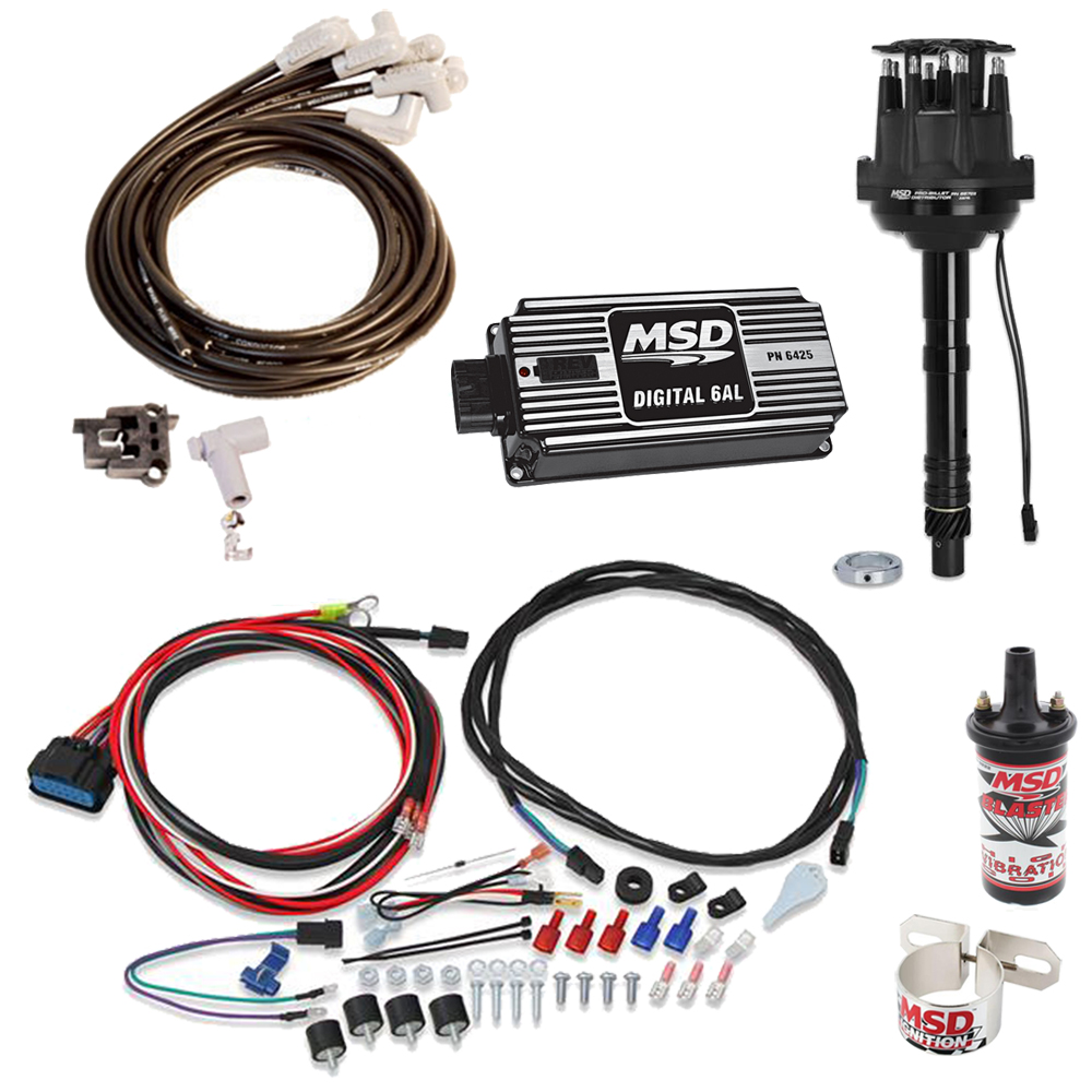 MSD 85703 Pro-Billet SBC Distrib. Ignition Kit, 64253/8222/31223