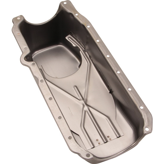 1986-Up Stock Raw Steel Small Block Chevy Oil Pan