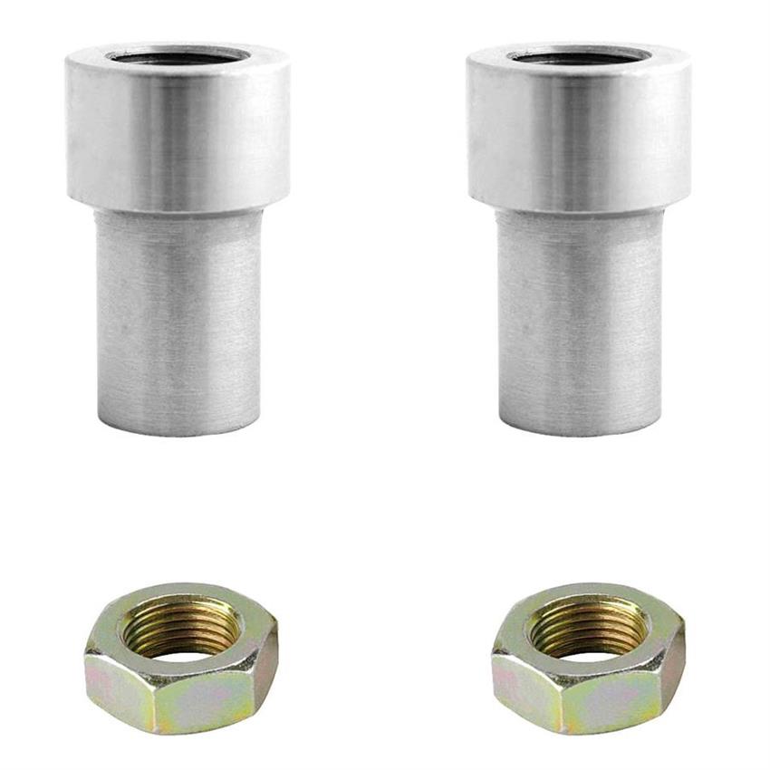 QA1 Steel Chassis Tube End Adapters w/Jam Nuts, 5/8-18 Inch RH/LH