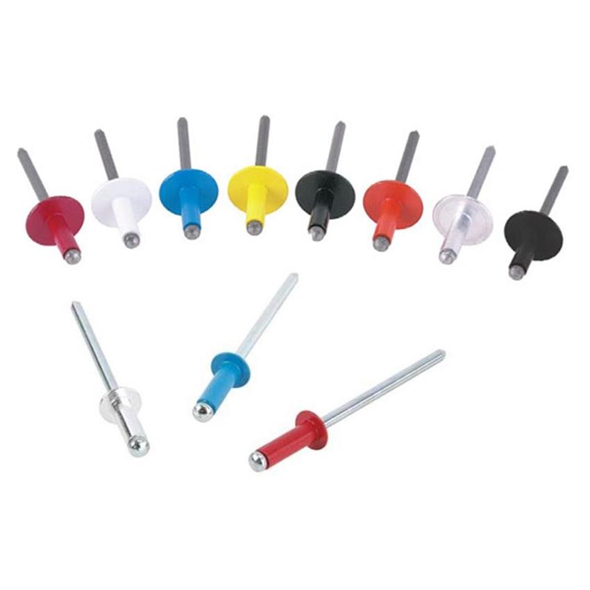 Tru Rivets 3/16 Inch Aluminum Pop-Rivets Set, Small/Large Head