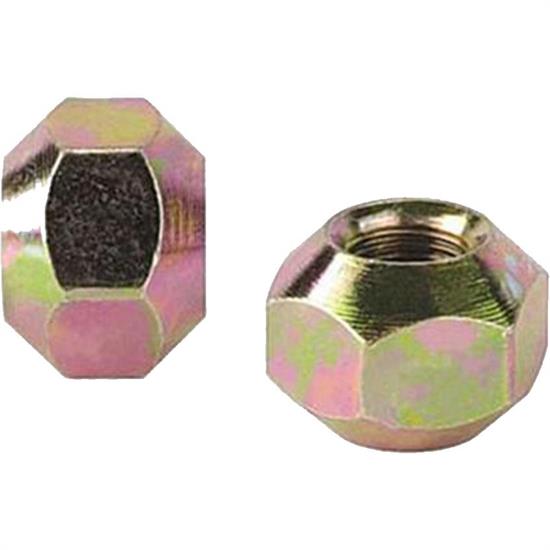 Double Sided Steel Lug Nuts, 1/2 Inch RH Fine Thread, 5/Pack