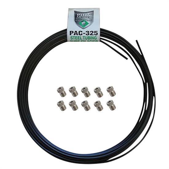 3/16 PVF Coated Steel Brake Line Kit, 3/8-24 Fittings, 25Ft.