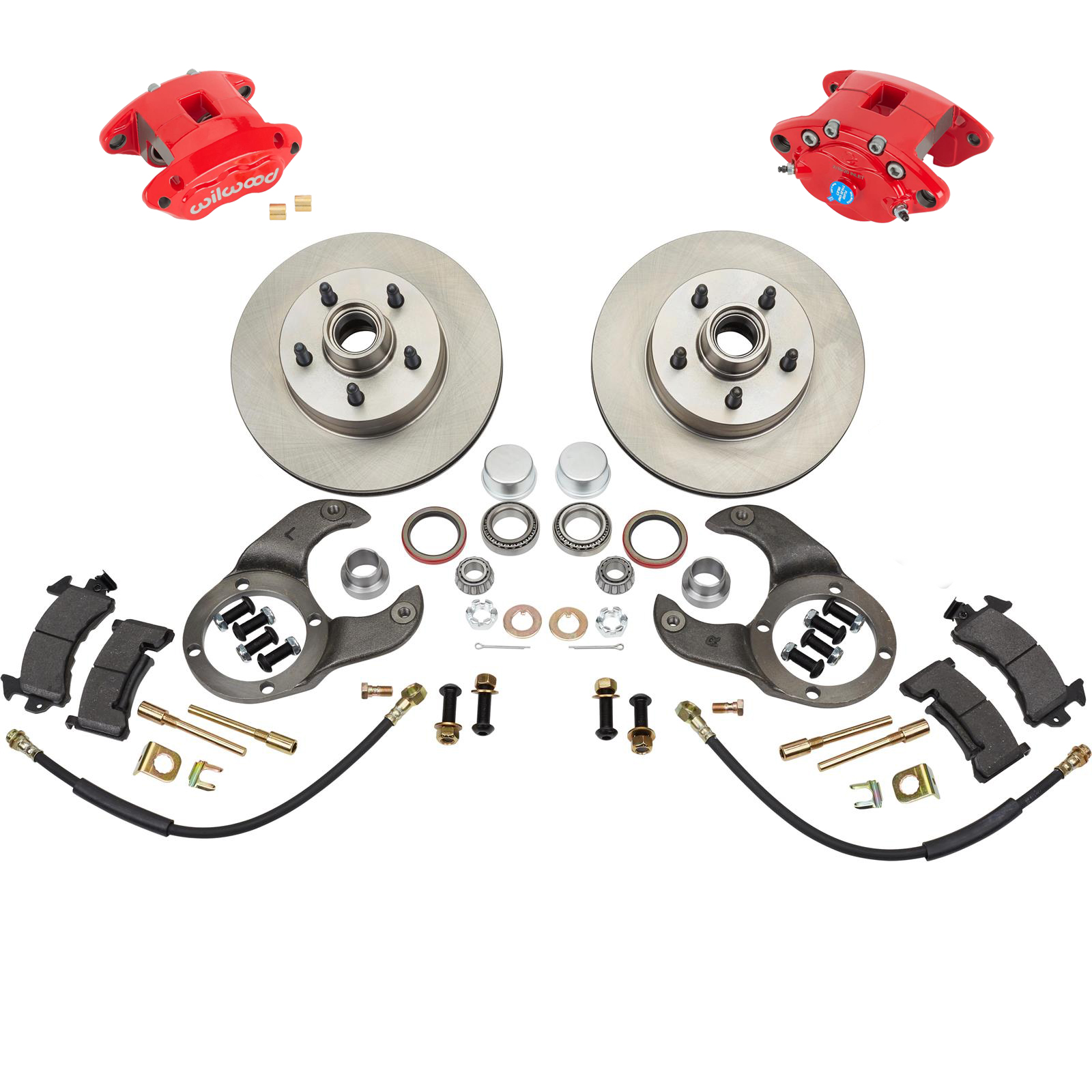 37-48 Ford Spindle Disc Brake Kit, 5 X 4-1/2" W/ Wilwood Calipers