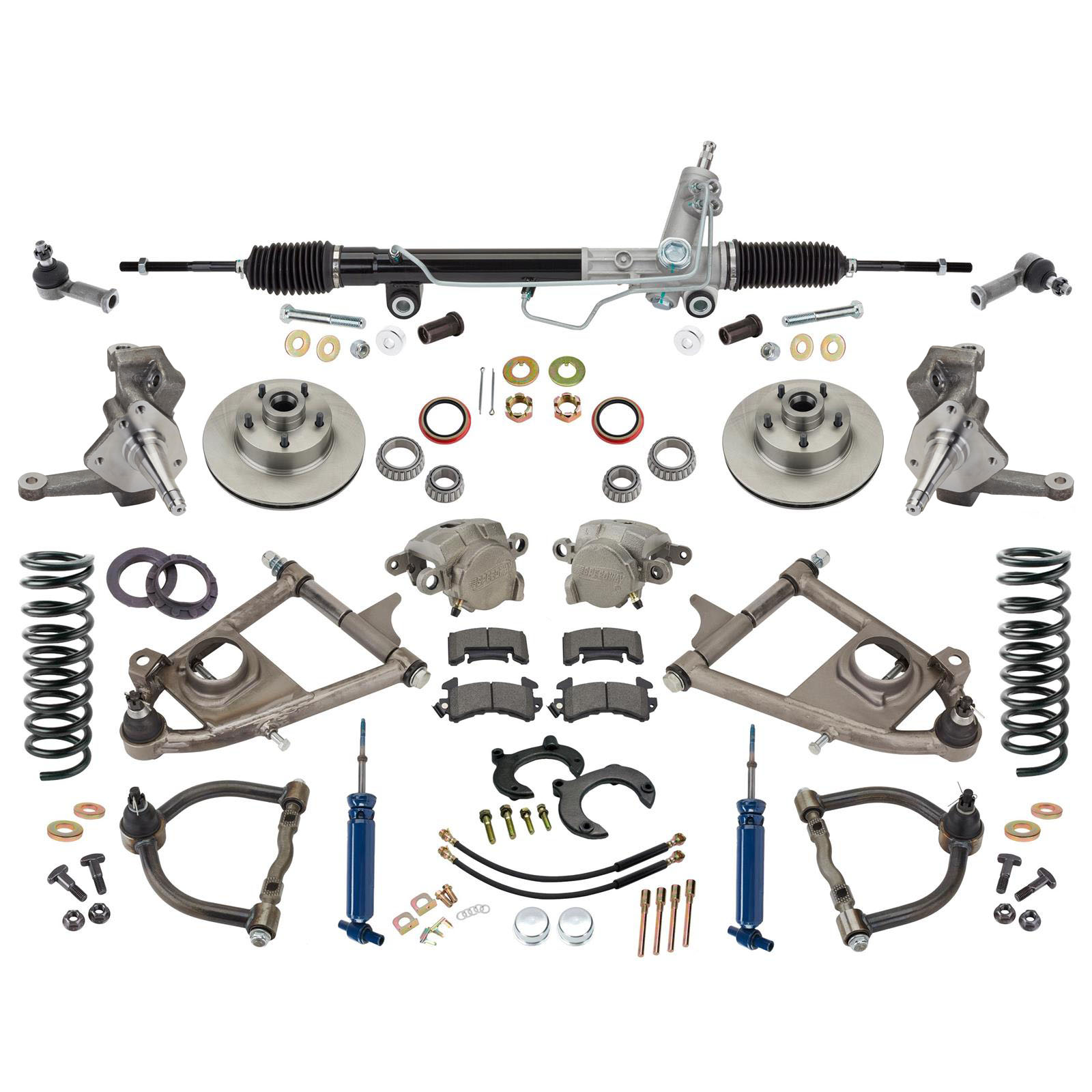 Mustang II IFS, Drop Spindles, 375 Coilovers, Power Rack, 4-1/2