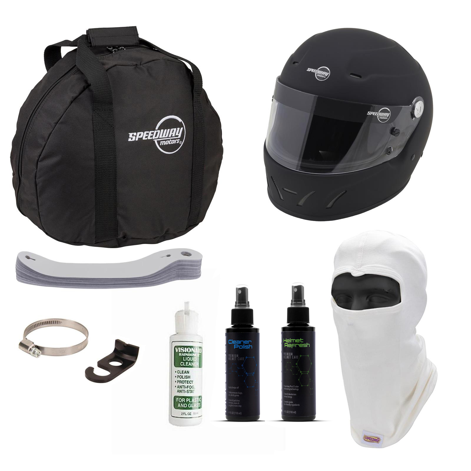 Speedway Motors SA2020 Lightweight Helmet, Hook and Tear Off Kit
