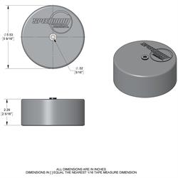 Speedway Billet Aluminum Carburetor Top Hat Dust Cap Cover