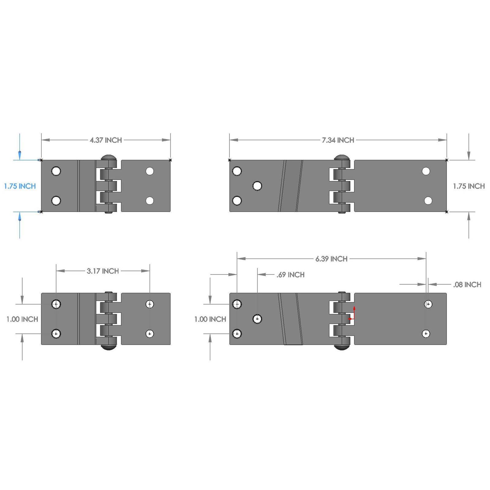 Universal Stamped Steel Door Hinges
