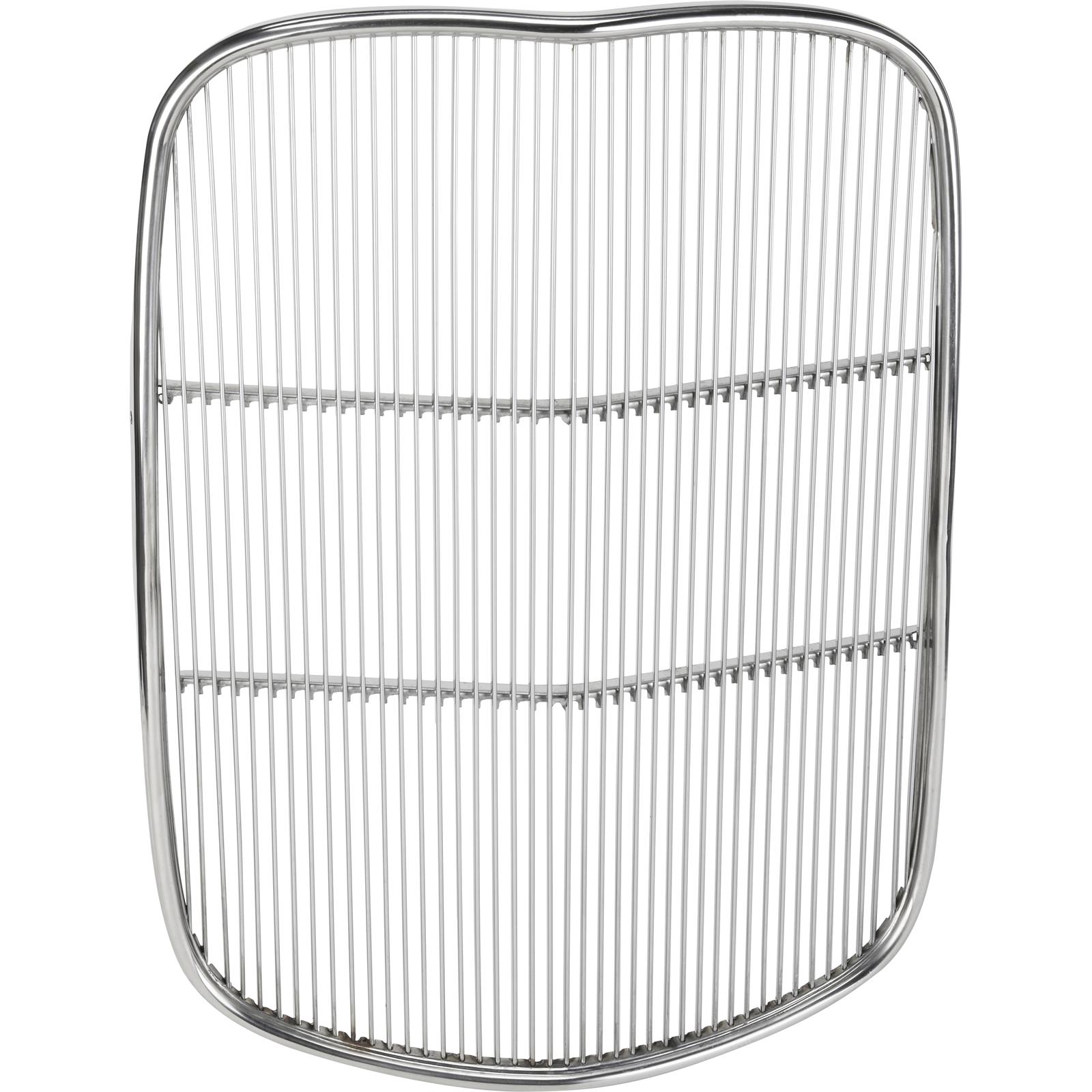 Speedway 1932 Ford Stainless Grille Insert, Chopped 4-1/2 Inches