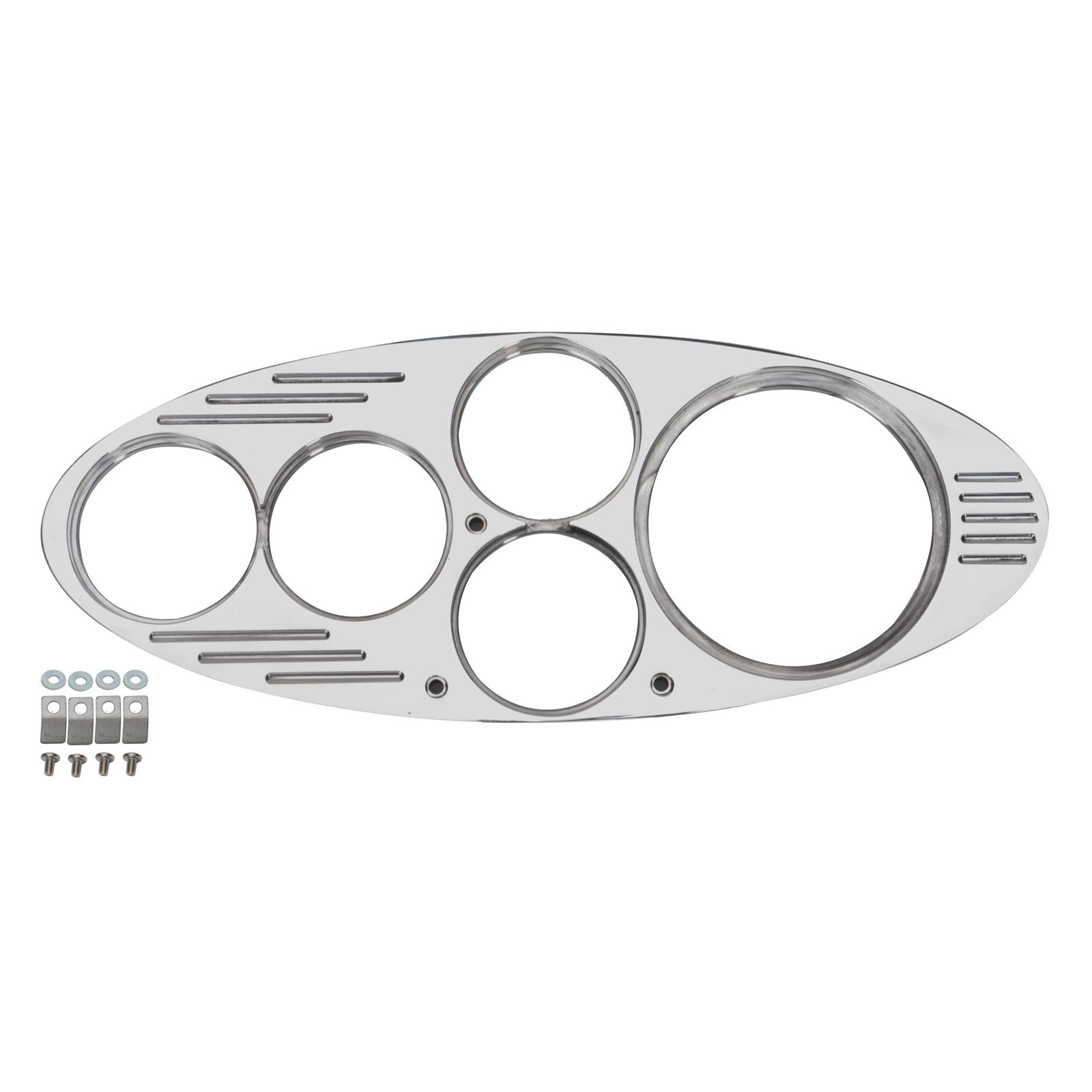 Aluminum 5 Gauge Dash Panel, 3-3/8 Inch, 1932 Ford Truck