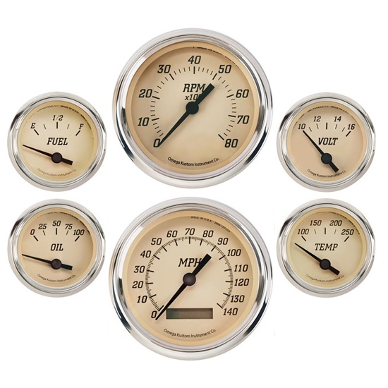 6 Gauge Set With 5 Inch Programmable Speedometer