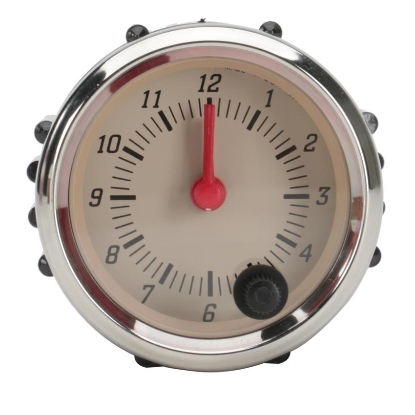 Omega Kustom Instruments Beige Clock w/Red Pointer