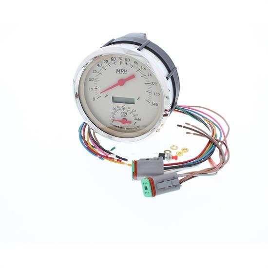 Omega Kustom 5", 140MPH Speedometer, Programmable w/ 8k Tach
