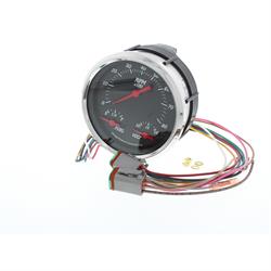 Omega Kustom 5", 8K RPM Tachometer, Black, 3-N-1 Gauge