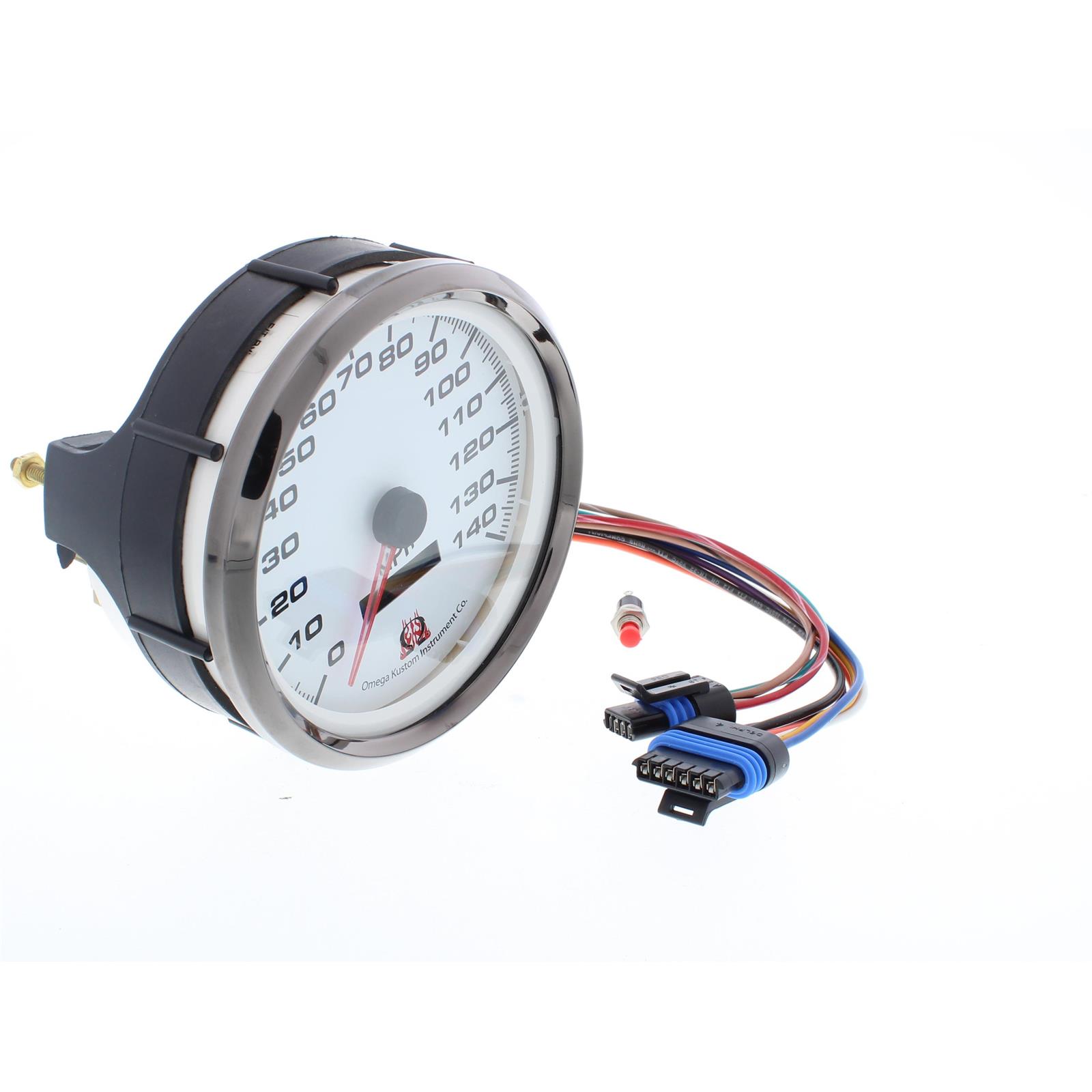 Omega Kustom 5" 140MPH Speedometer, Programmable, Performance