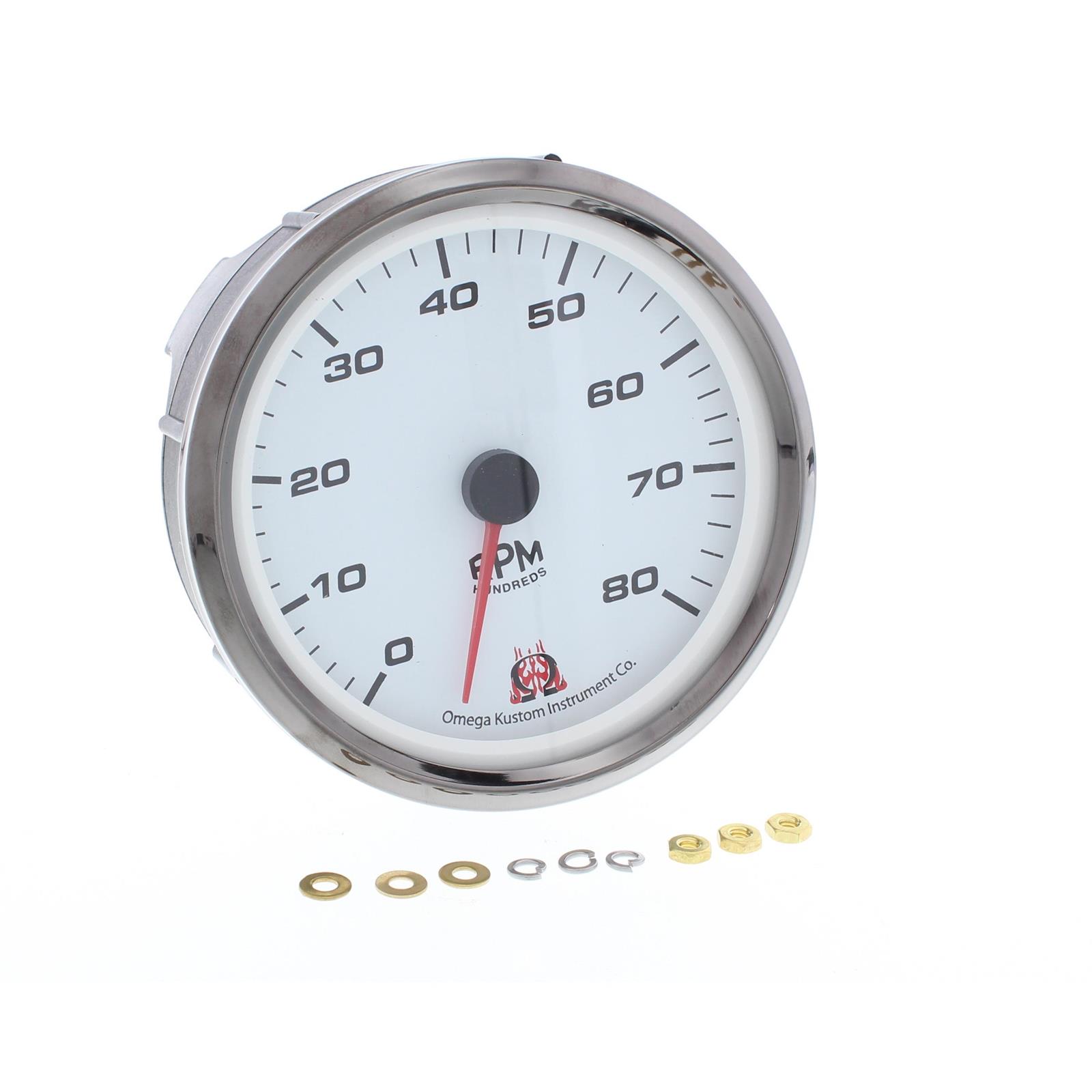 Omega Kustom 5", 8K RPM Tachometer, Performance Series Gauge