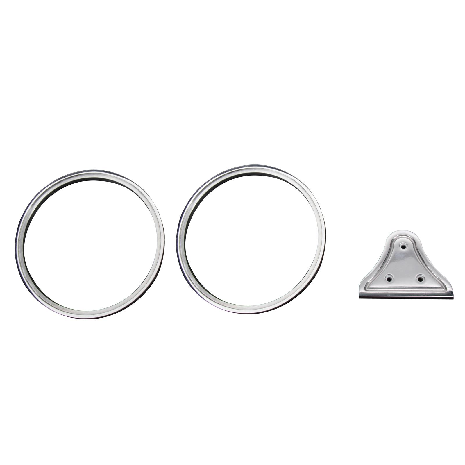 Aluminum Dual Gauge Panel, 5 Inch, 1951-52 Chevy Car