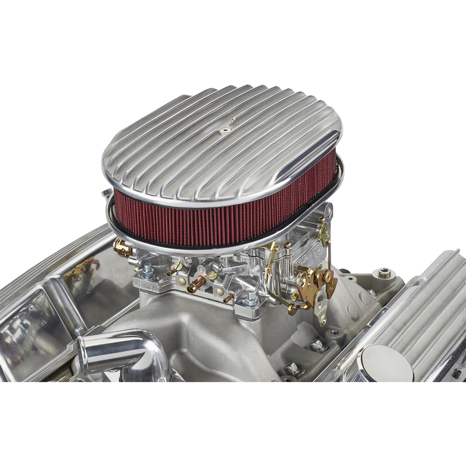 Speedway Finned Aluminum Oval Air Cleaner, 12 Inch