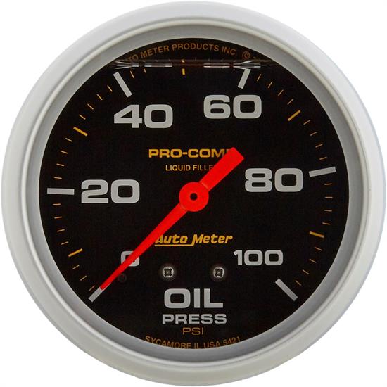 AutoMeter Liquid Filled 3-Gauge Pnl,Oil Press,Oil Temp,Water Temp