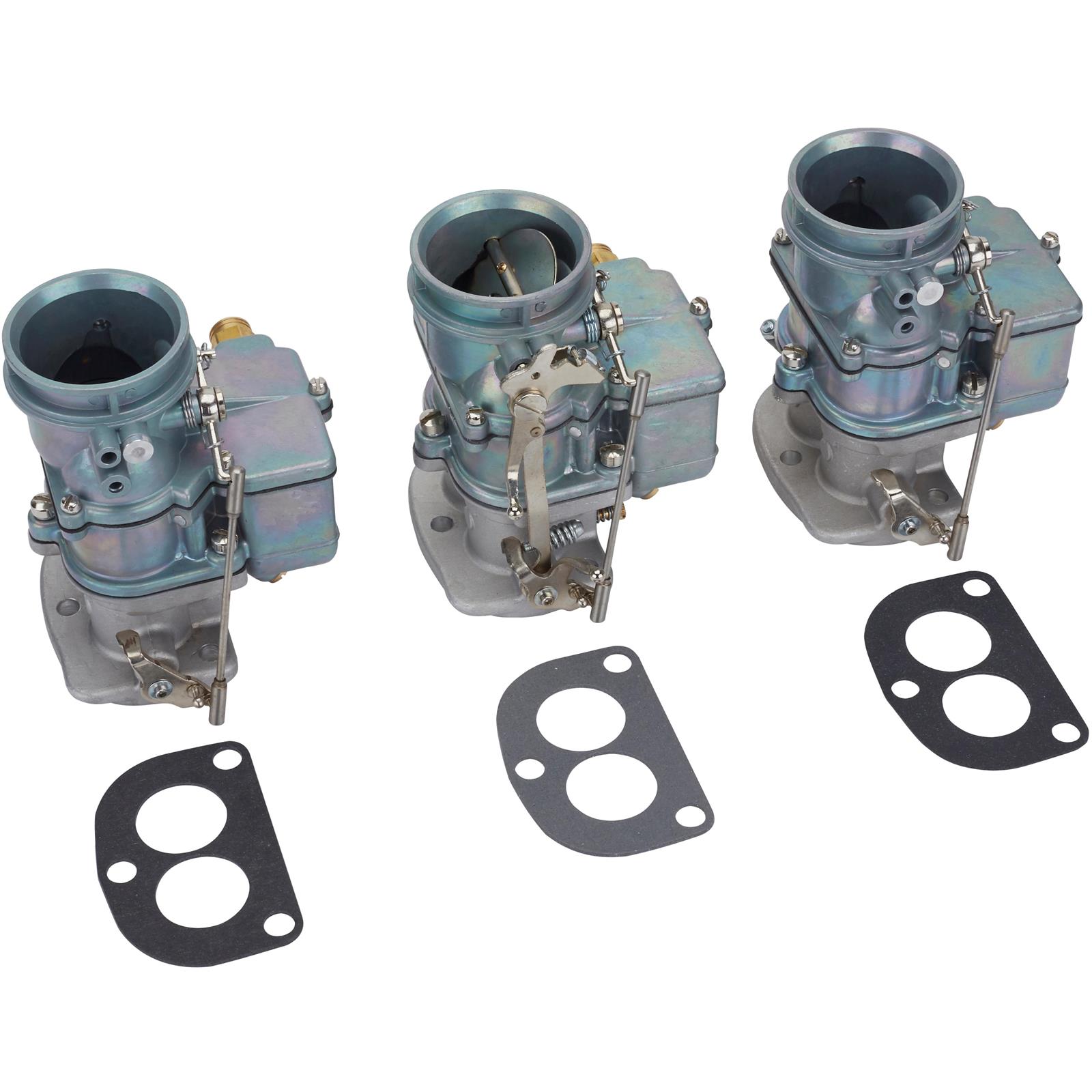 Set of 3 - 9 Super 7® Carburetors, Plain Finish, 3-Bolt, 2-Barrel ...