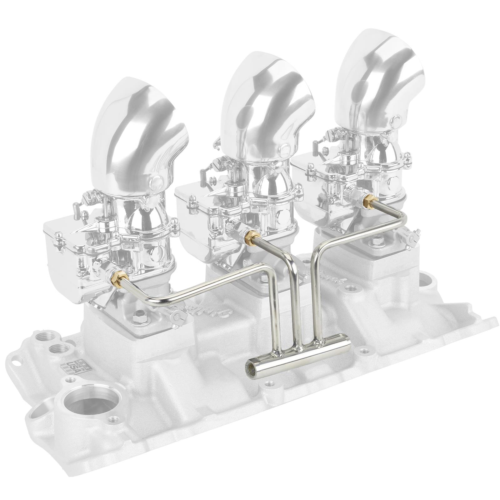3x2 Stainless 3 to 1 Fuel Line for 9 Super 7® Carbs