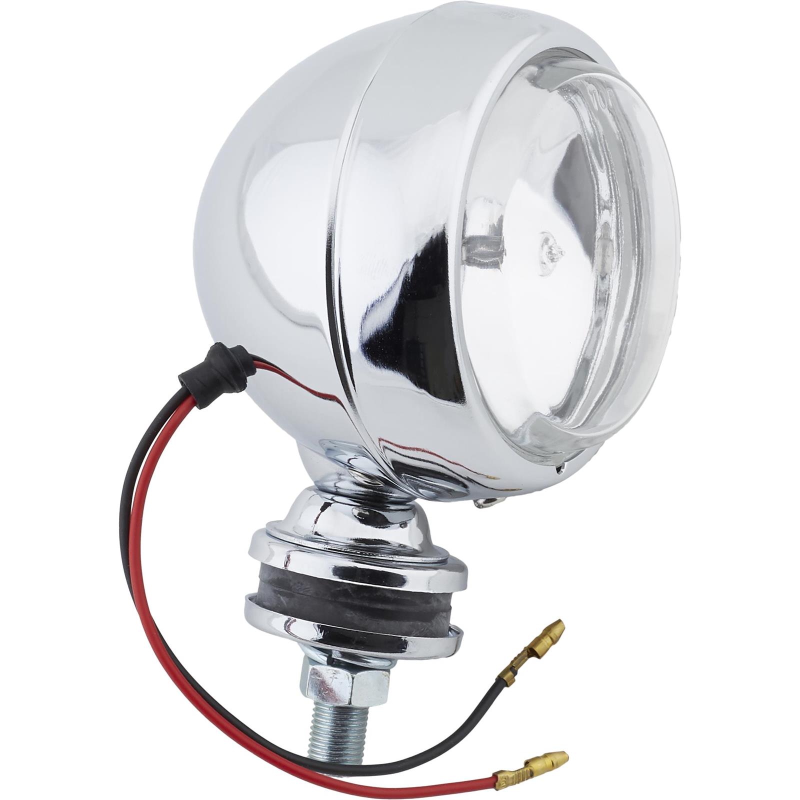 Speedway Motors Chrome Off-Road Lamp, 4 Inch X 3.4 Inch