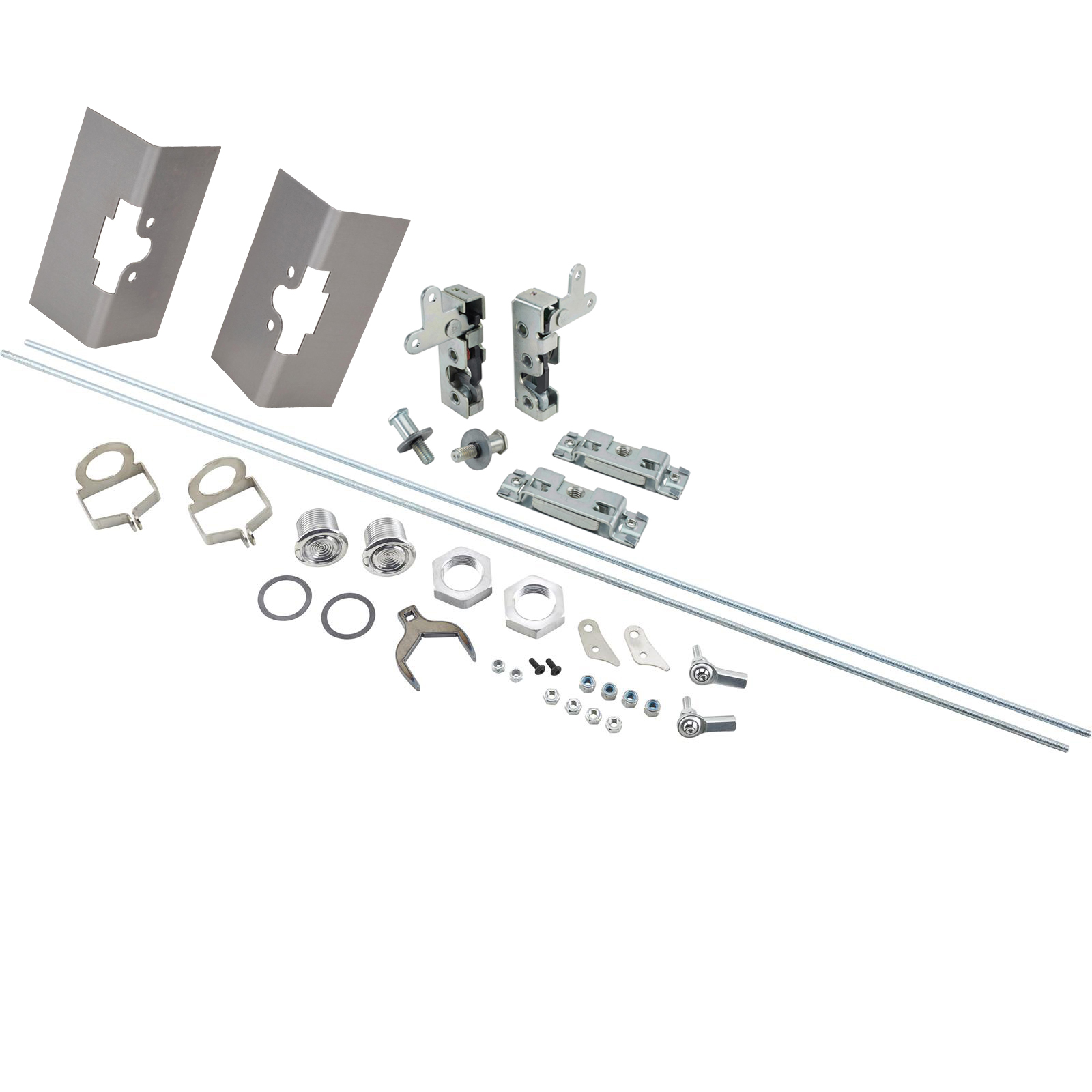 46-48 Lincoln Style Latch Buttons W/Latches,Plates,Bolts, Panels