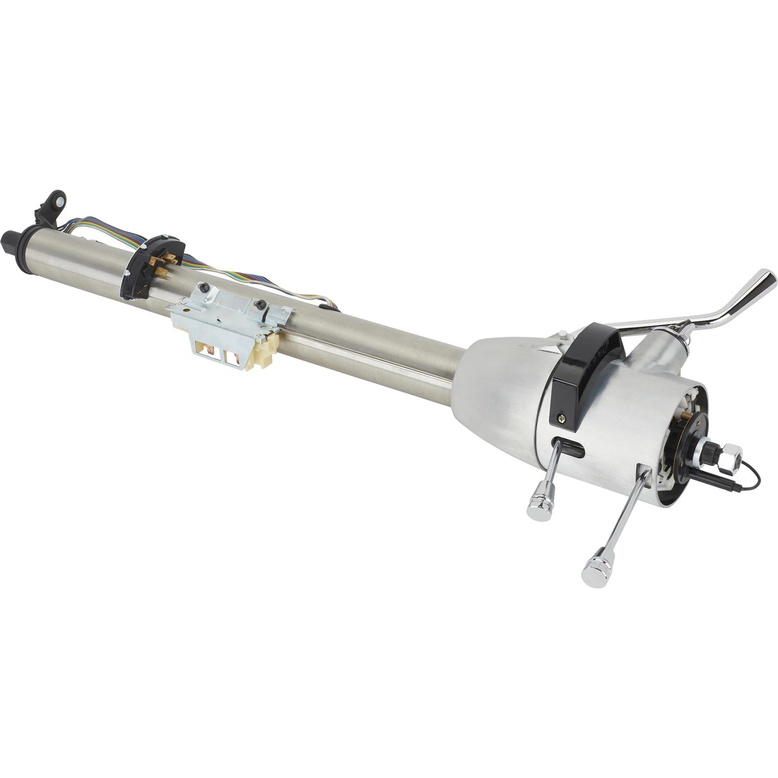 Universal Keyed GM Tilt Steering Column With Shifter, 28" Raw