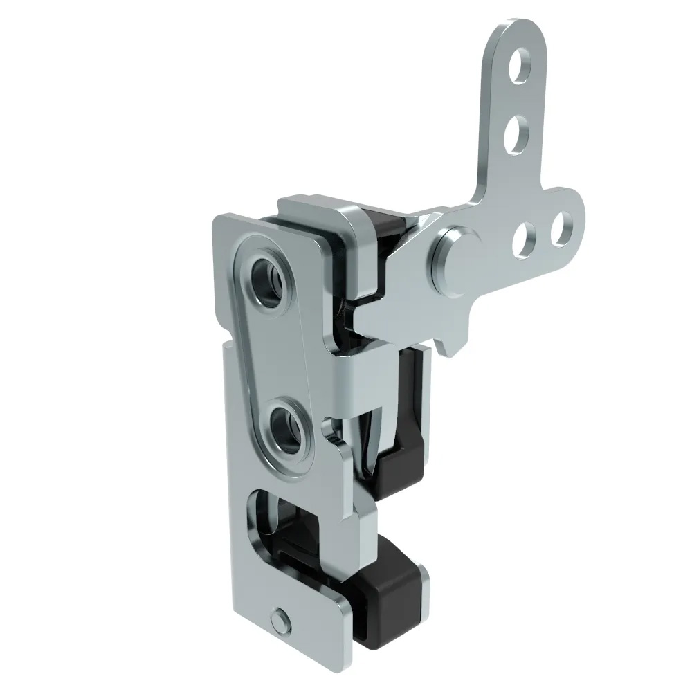 Small Steel Rotary Push-to-Close Bearjaw Latch, Right
