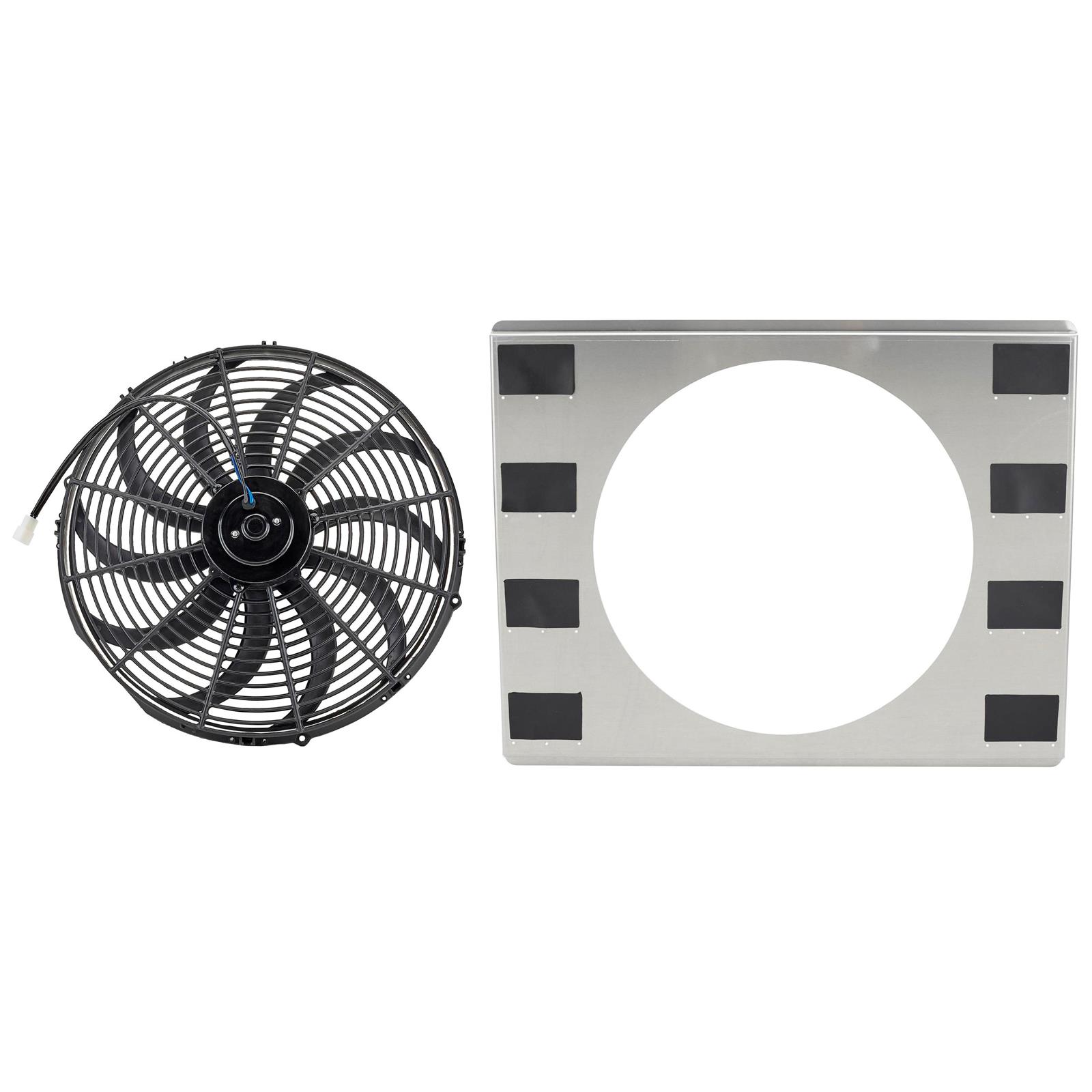 Single 16 Inch Fan and Shroud Combo for 31 Inch Radiators