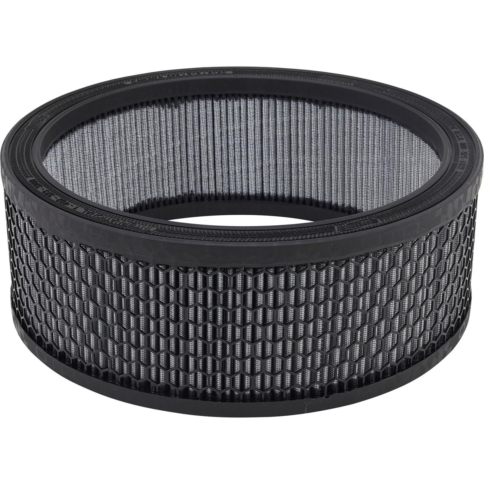 14 Inch Mini Velocity Stack Flat Base Air Cleaner Premium Filter